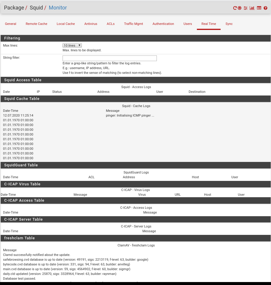 Squid, SquidGuard, Lightsquid y Clam-AV en pfSense Parte I - LBT