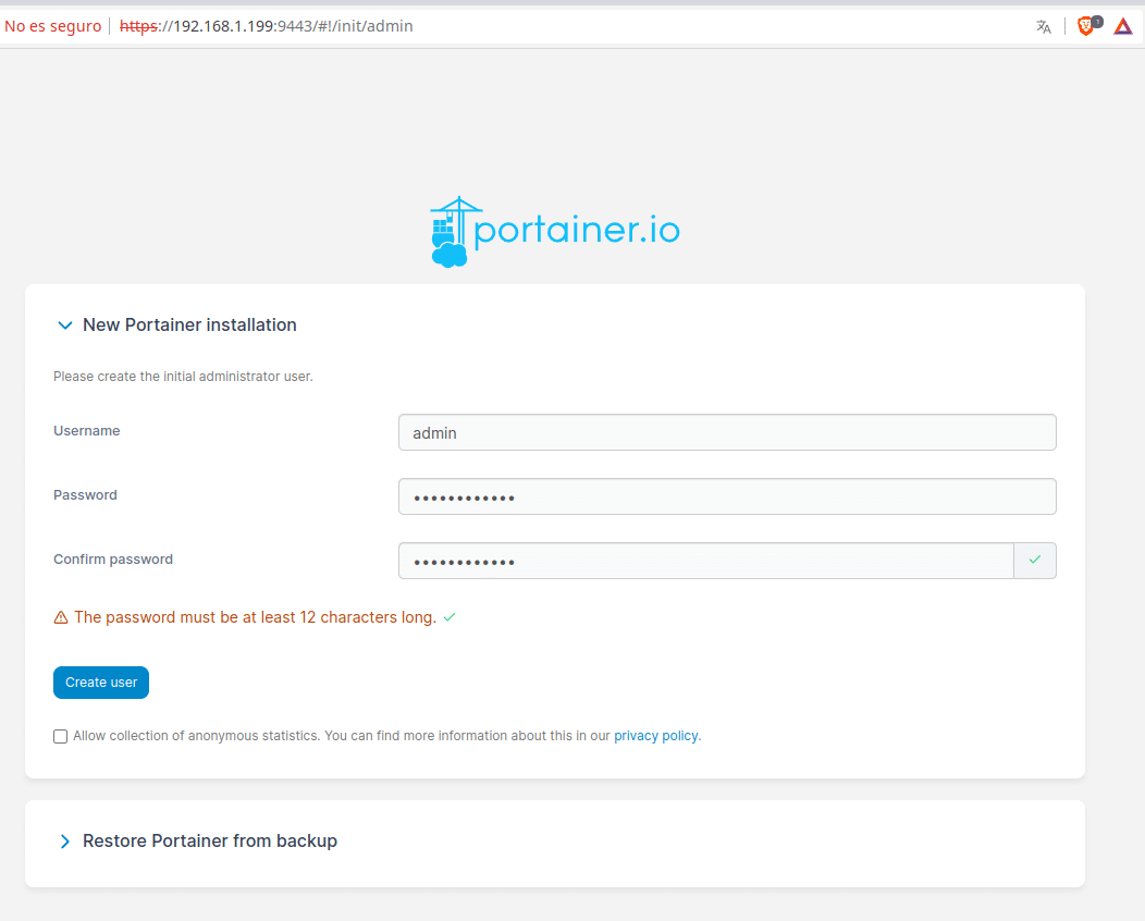 Docker swarm, Photon, Portainer - LBT