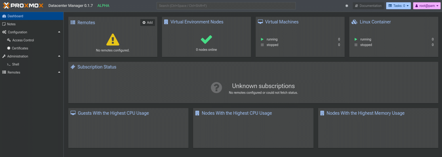 Proxmox Datacenter Manager - LBT